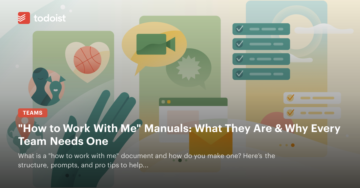 "How to Work With Me" Manuals: What They Are & Why Every Team Needs One