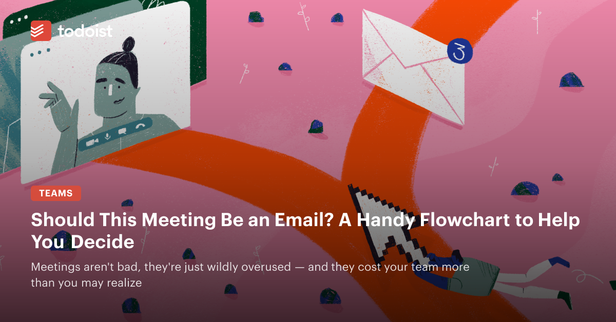 Should This Meeting Be an Email? A Handy Flowchart to Help You Decide