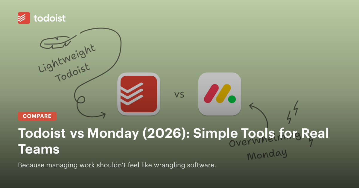 Todoist vs Monday.com: Simple Tools for Real Teams