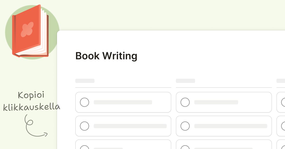 Book Writing - Templates | Todoist
