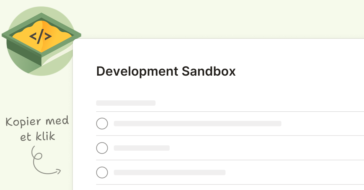 Development Sandbox - Templates | Todoist
