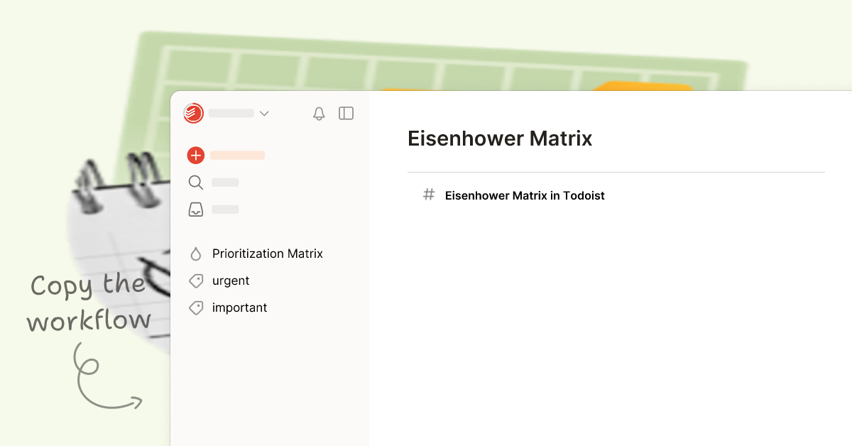 Eisenhower Matrix Setup | Todoist