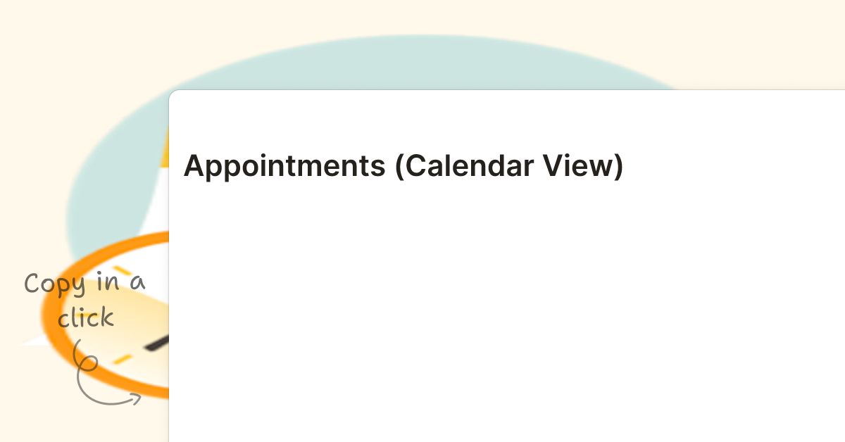 Appointments (Calendar View)